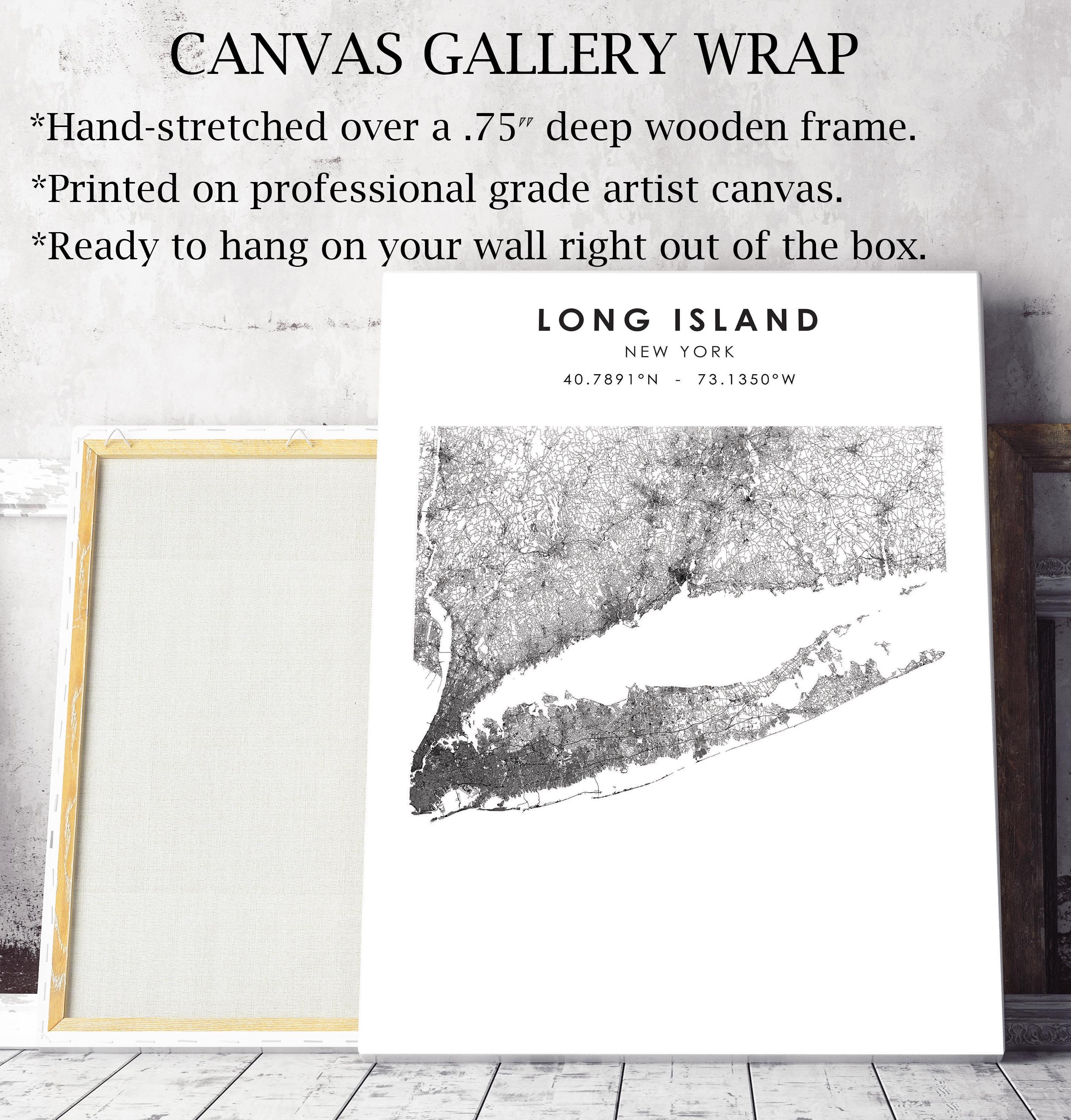 Long Island Map Print Long Island New York Map Print Long - Etsy