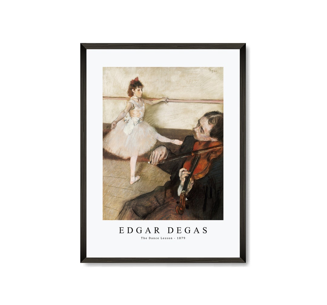 Edgar Degas Art Print | the Dance Lesson 1879 | Edgar Degas Wall Art ...
