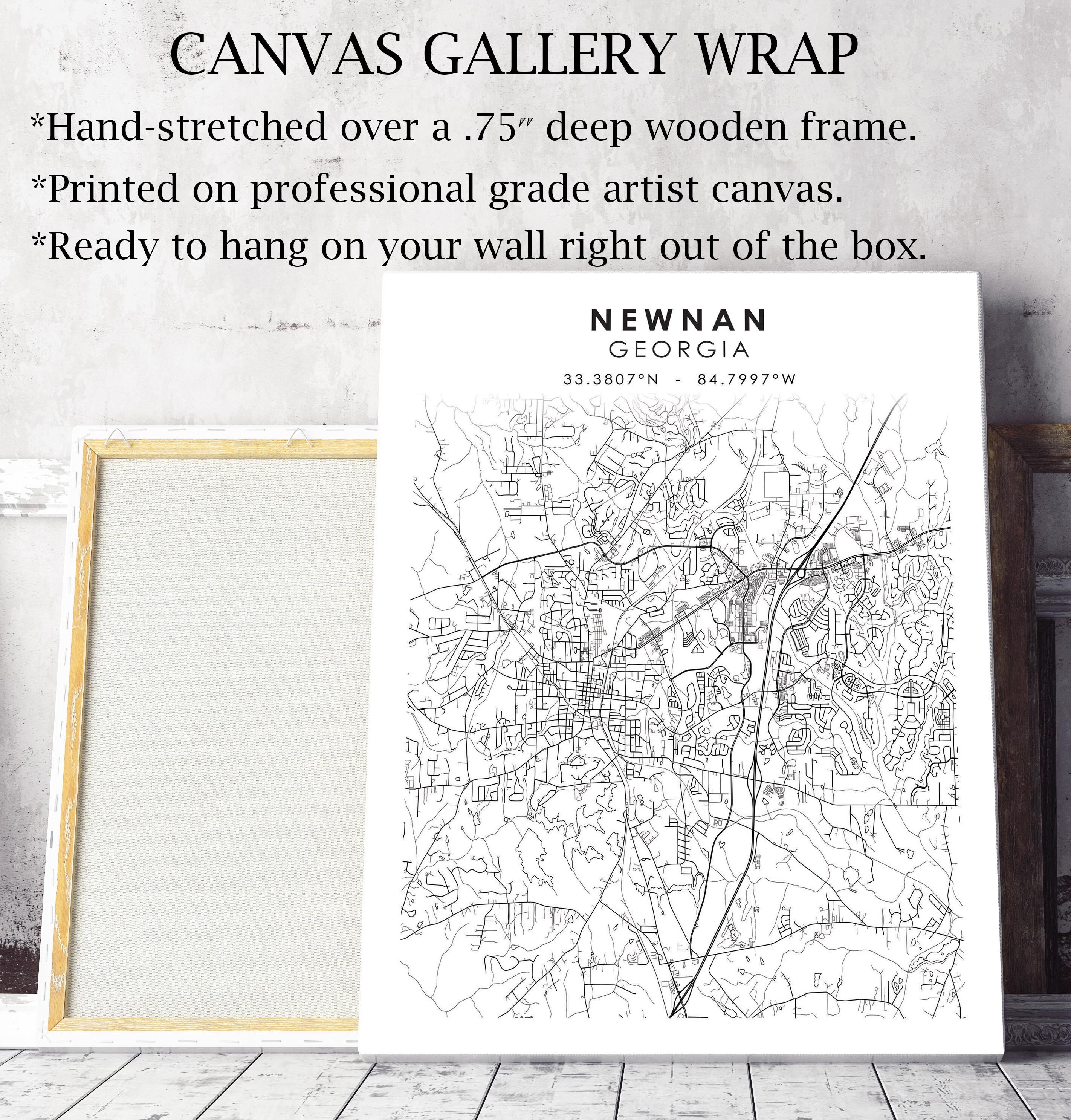 Newnan Map Print Newnan Georgia Map Print Newnan Georgia - Etsy