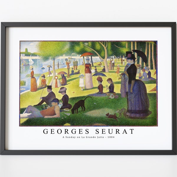 A Sunday Afternoon on the Island of La Grande Jatte Poster - Etsy