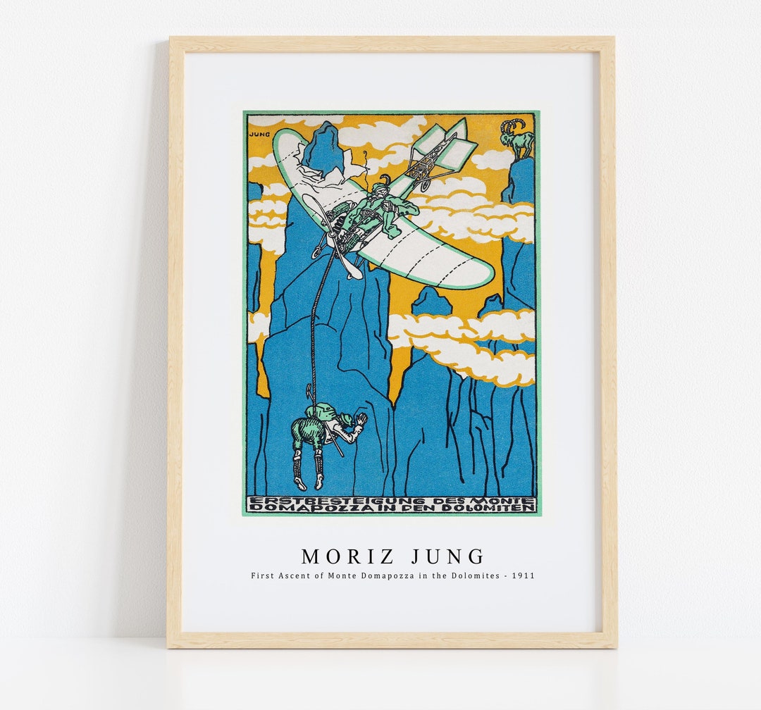 Moriz Jung Print Download Digital File - First Ascent of Monte ...
