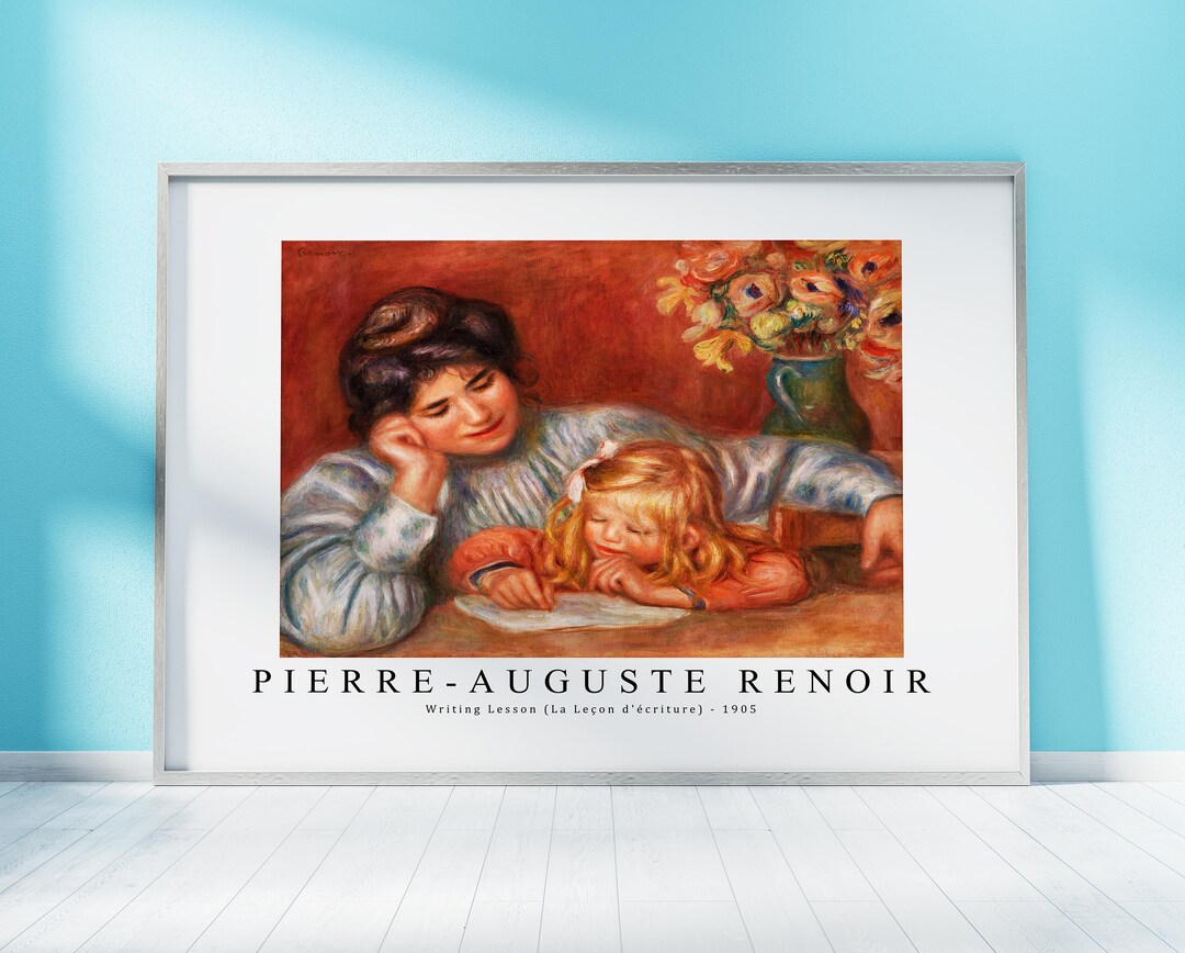 Pierre Auguste Renoir Print Download Digital File Writing - Etsy