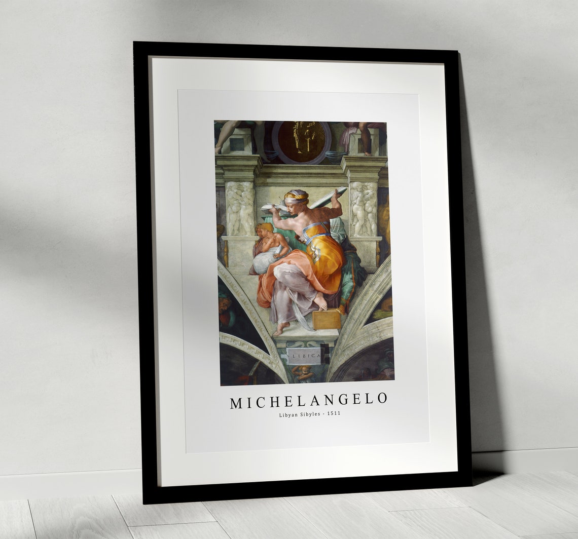 Michelangelo Print Download Digital File, Michelangelo - Libyan Sibyles ...