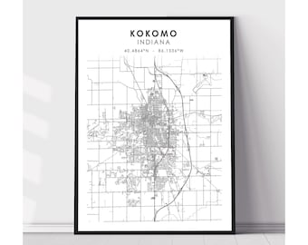 Kokomo Map Decor - Etsy