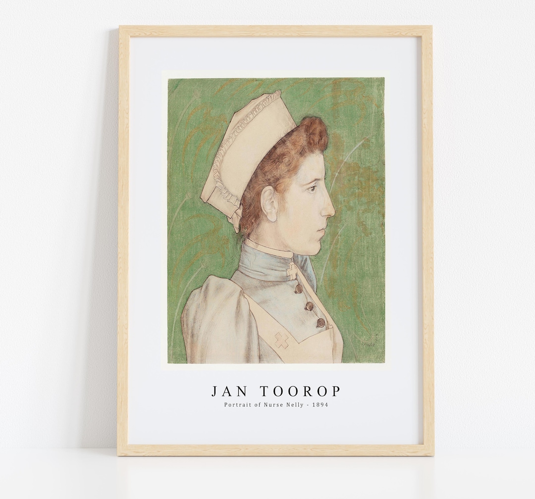 Jan Toorop Print Download Digital File - Portrait of Nurse Nelly (1894 ...