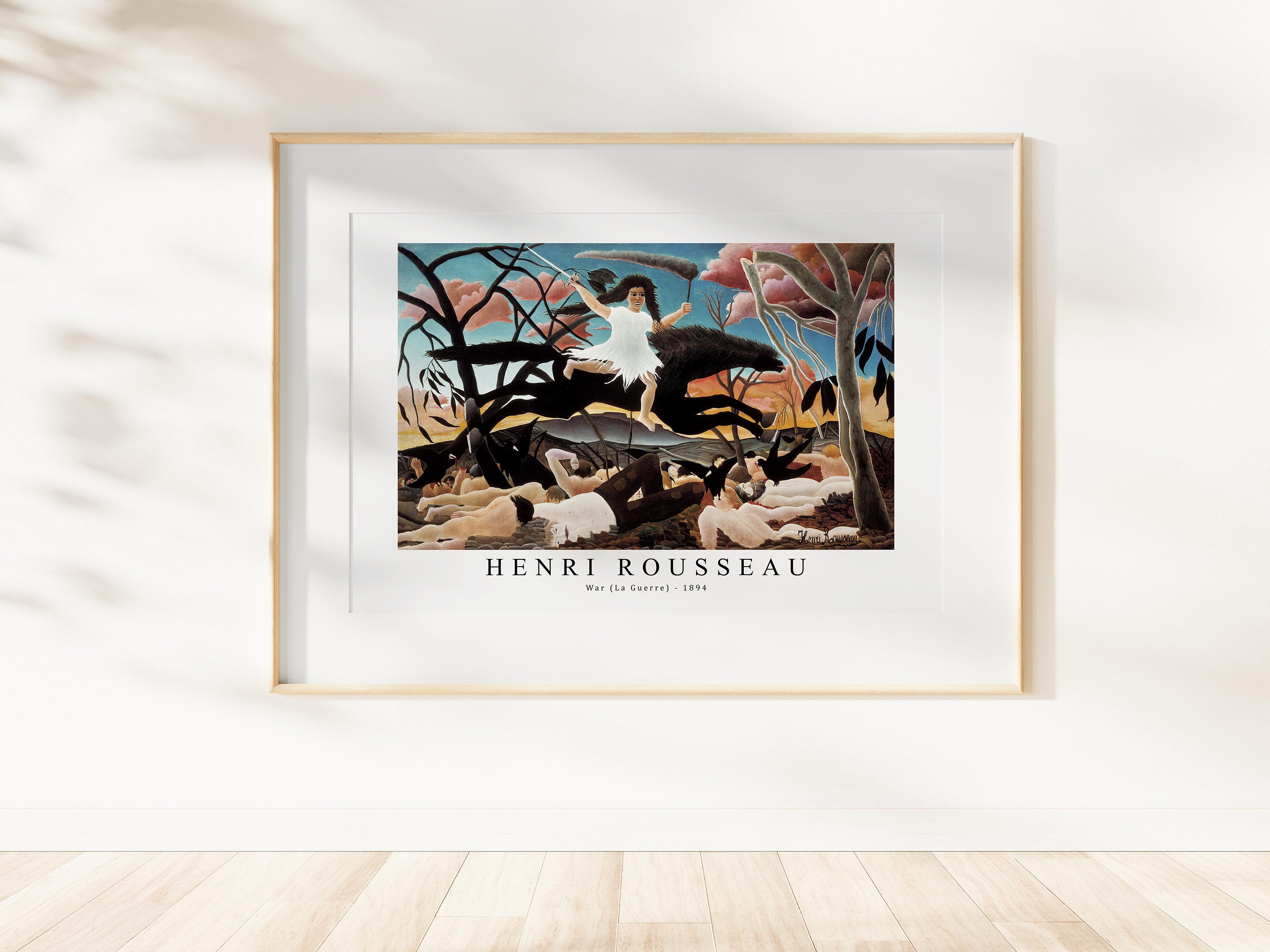 Henri Rousseau Art Print | Henri Rousseau-war (la Guerre) 1894 | Henri ...
