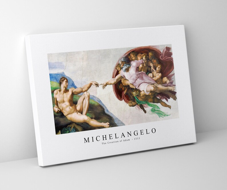 Michelangelo Print Download Digital File, Michelangelo - the Creation ...