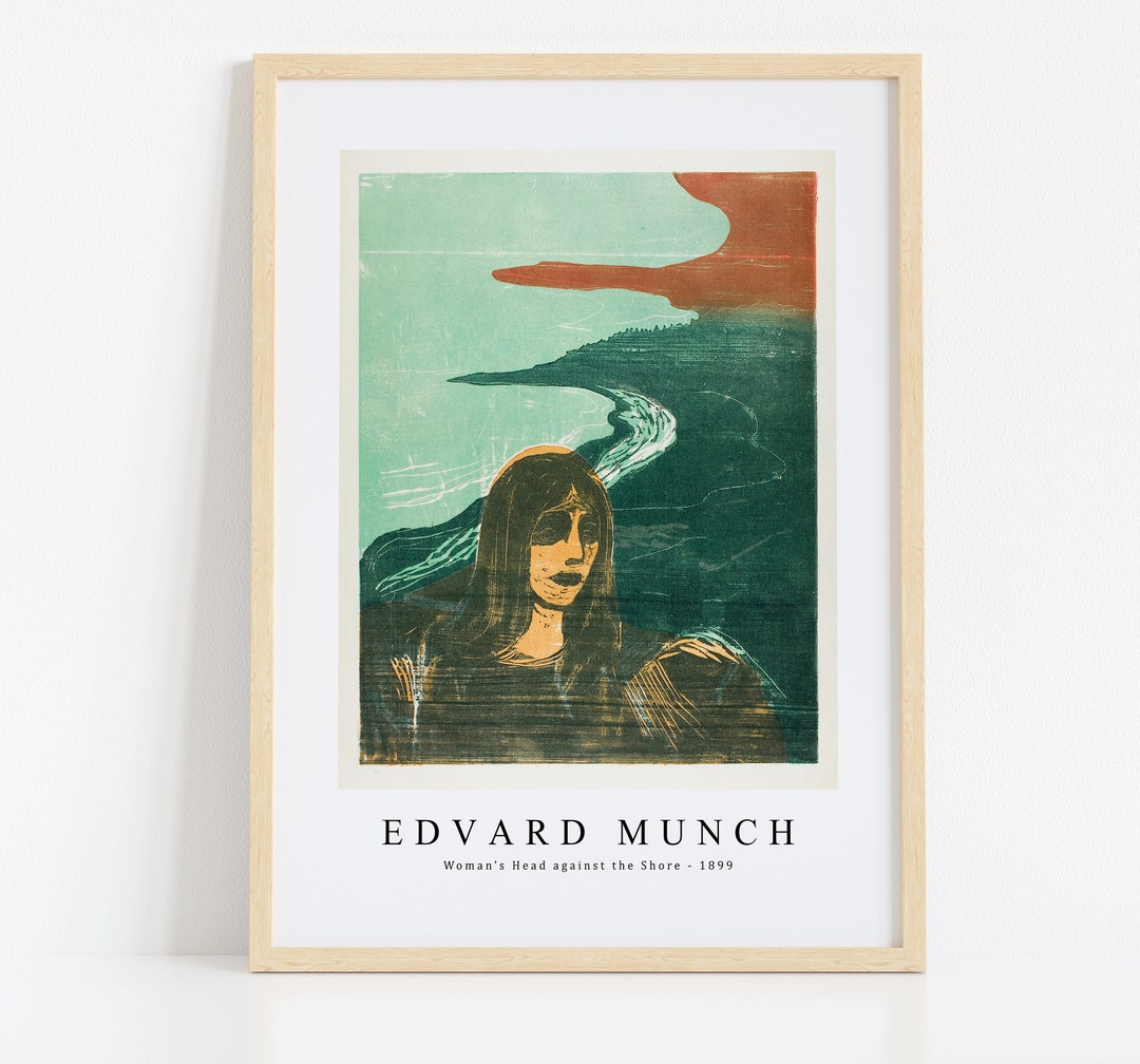 Edvard Munch Print Download Digital File, Edvard Munch - Woman’s Head ...