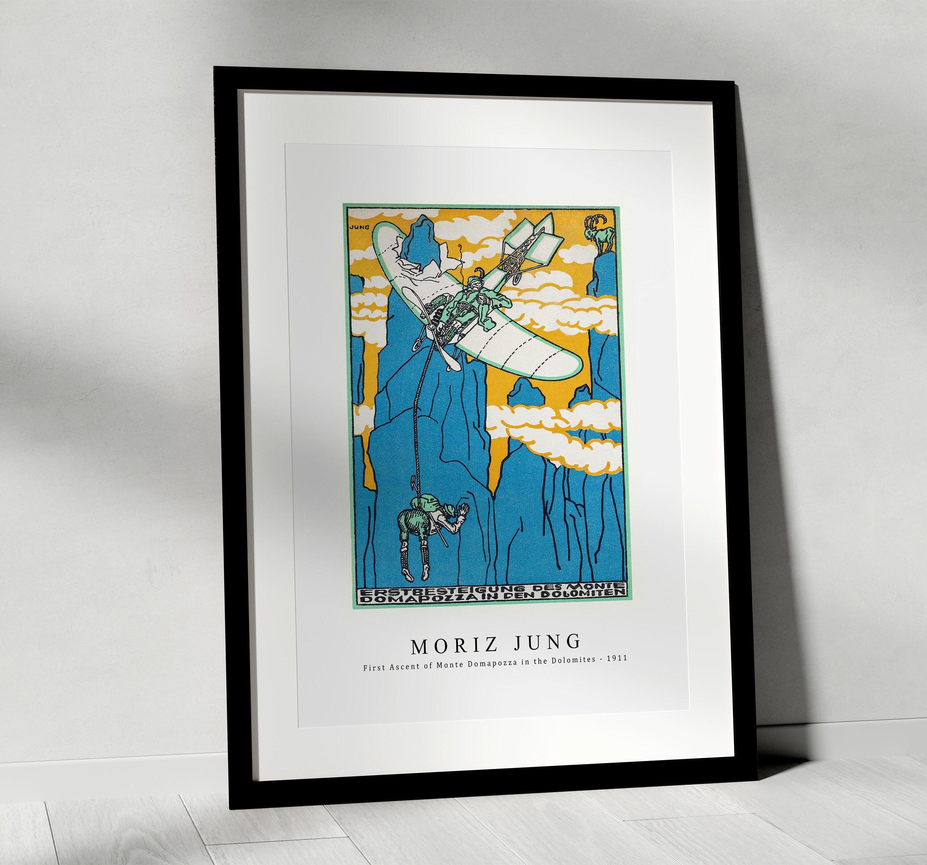 Moriz Jung Print Download Digital File - First Ascent of Monte ...