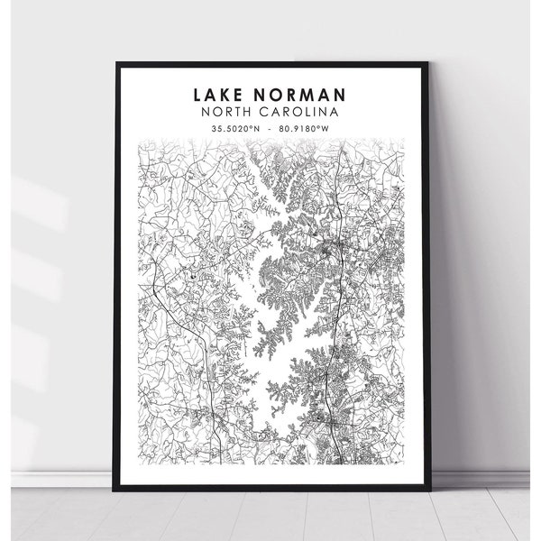Lake Map - Etsy
