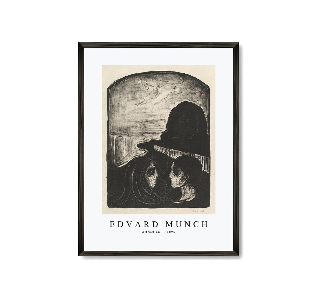 Edvard Munch Art Print | Edvard Munch-attraction I 1896 | Edvard Munch ...