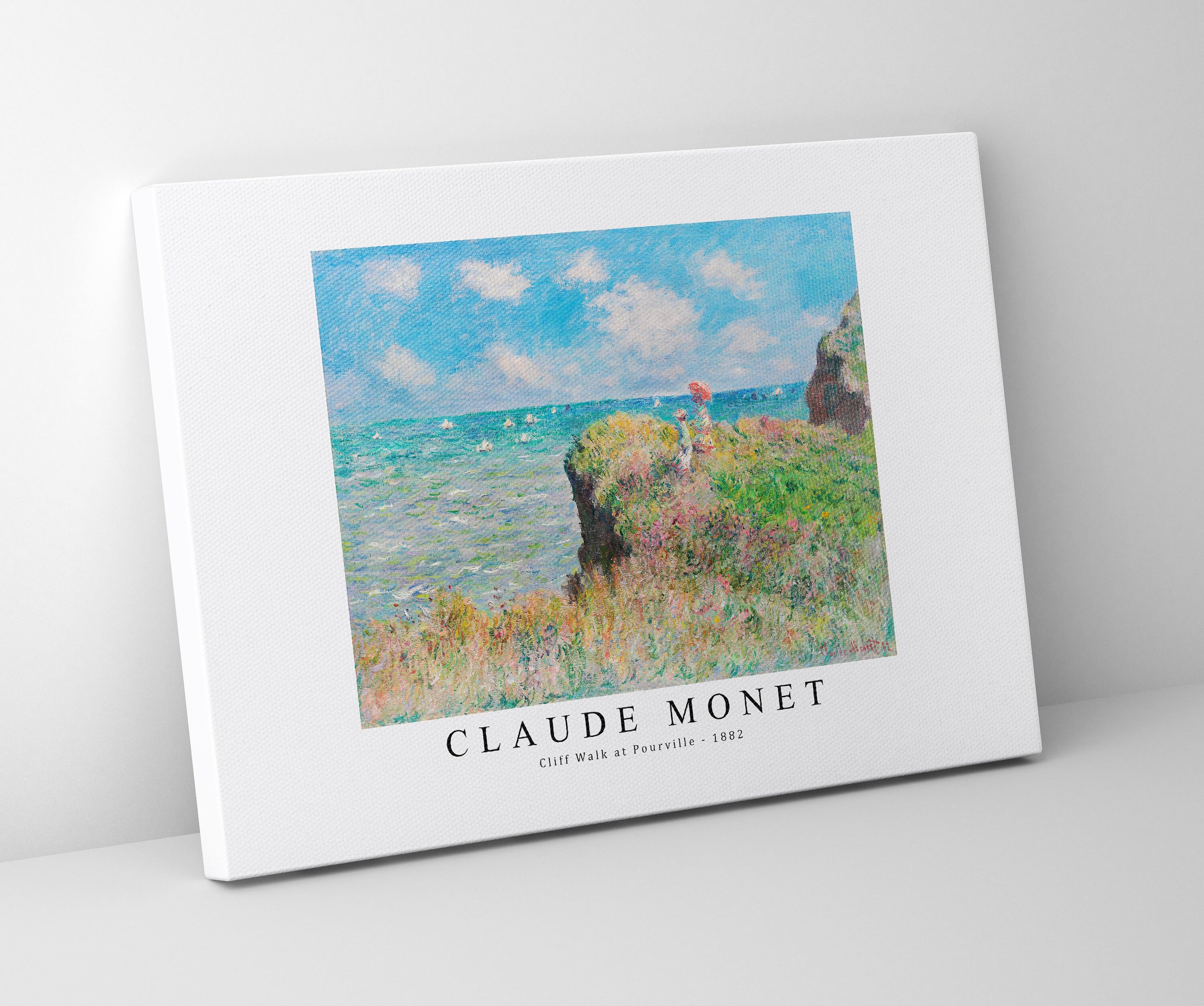 Claude Monet Print Download Digital File Claude Monet Cliff - Etsy