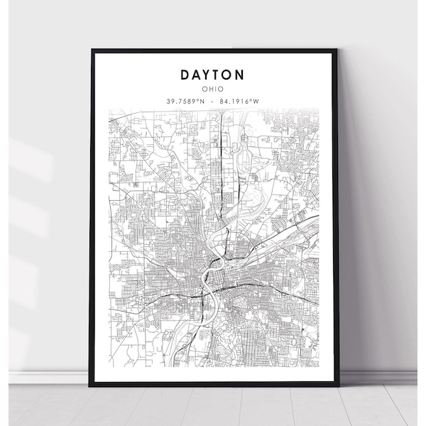 Dayton Map - Etsy