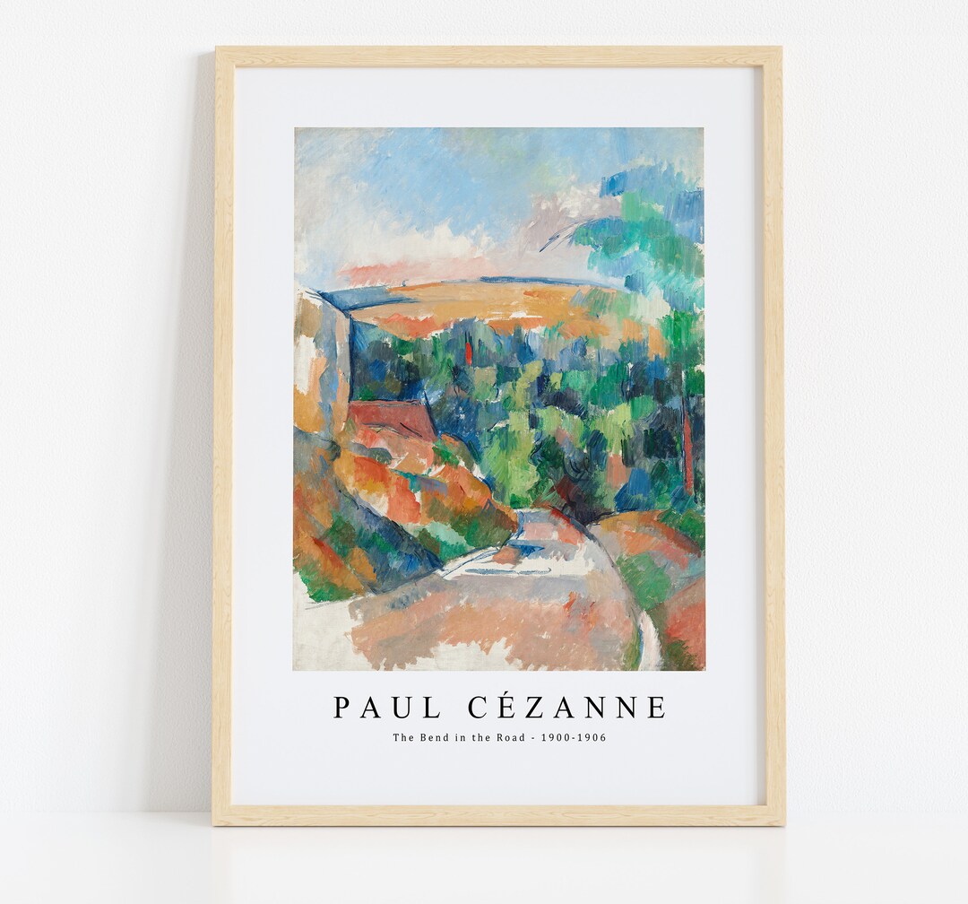 Paul Cezanne Print Download Digital File, Paul Cezanne - the Bend in ...