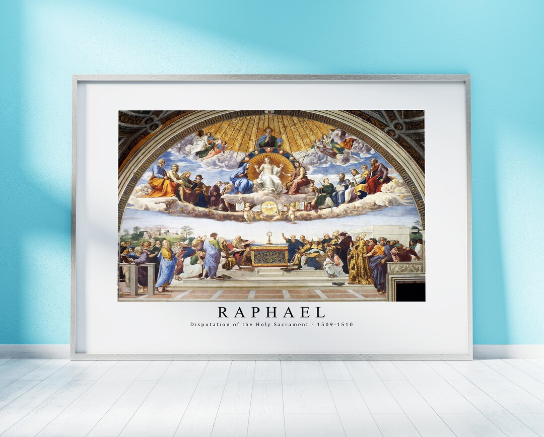 Raphael Print Download Digital File, Raphael - Disputation of the Holy ...