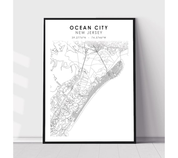 Oceanside New Jersey Map Jersey Shore: Ocean City Through Atlantic