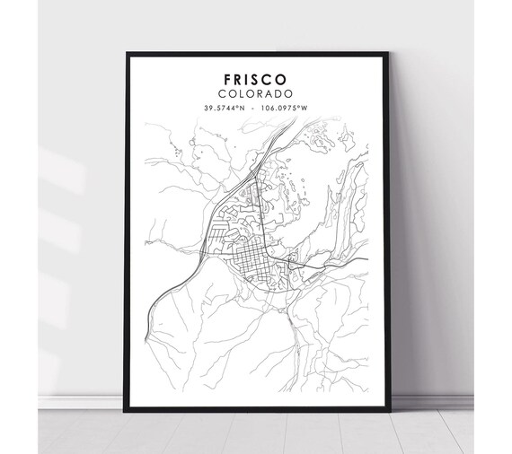 Frisco Map Print Frisco Colorado Map Print Frisco Colorado - Etsy