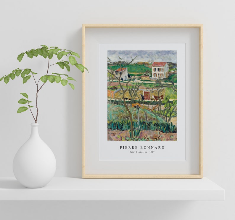 Pierre Bonnard Print Download Digital File - Rainy Landscape (1909 ...