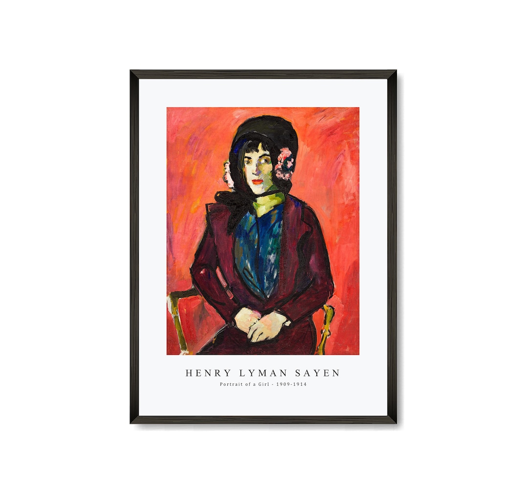 Henry Lyman Sayen - Portrait of a Girl 1909-1914 | Henry Lyman Sayen ...