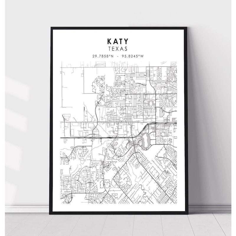 Texas Map Print - Etsy