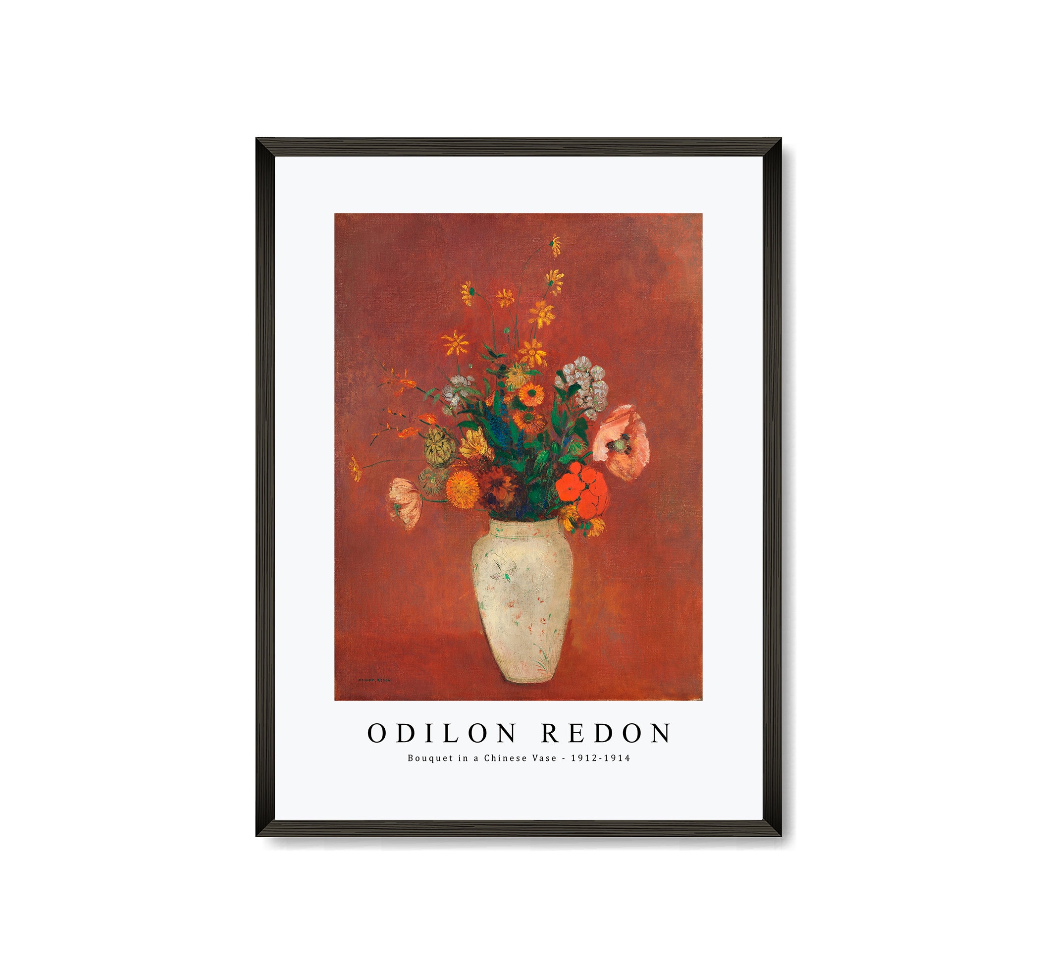 Odilon Redon Art Print| Odilon Redon Art Canvas | Odilon Redon-bouquet ...