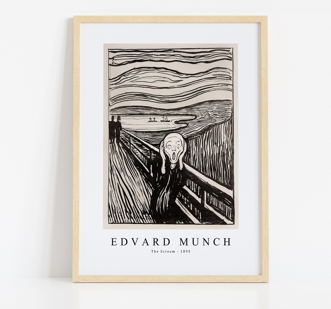 Edvard Munch Print Download Digital File, Edvard Munch - the Scream ...