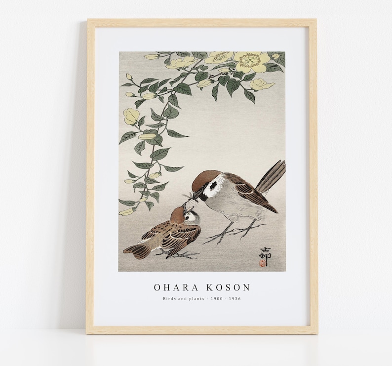 Ohara Koson Print Download Digital File Birds and Plants - Etsy
