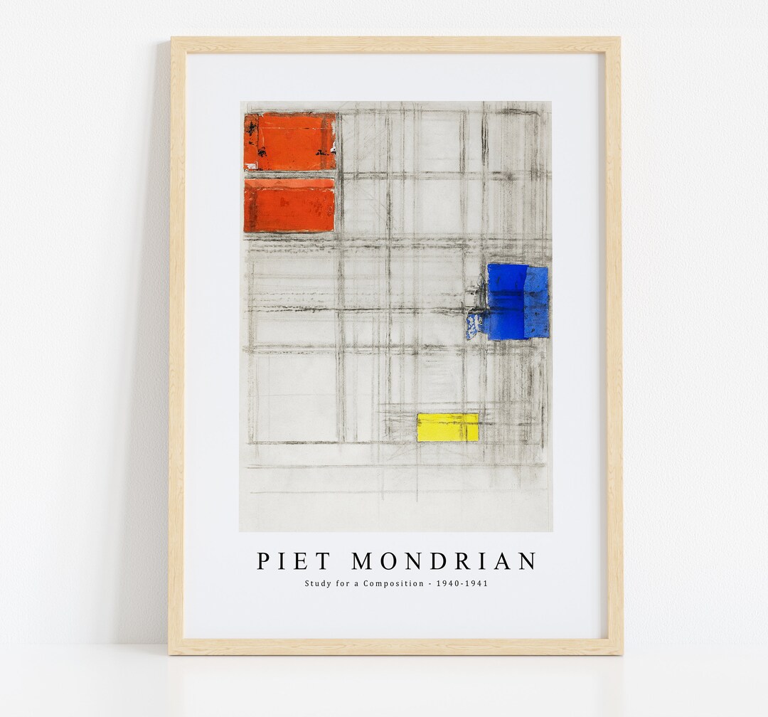Piet Mondrian Print Download Digital File, Piet Mondrian - Study for a ...