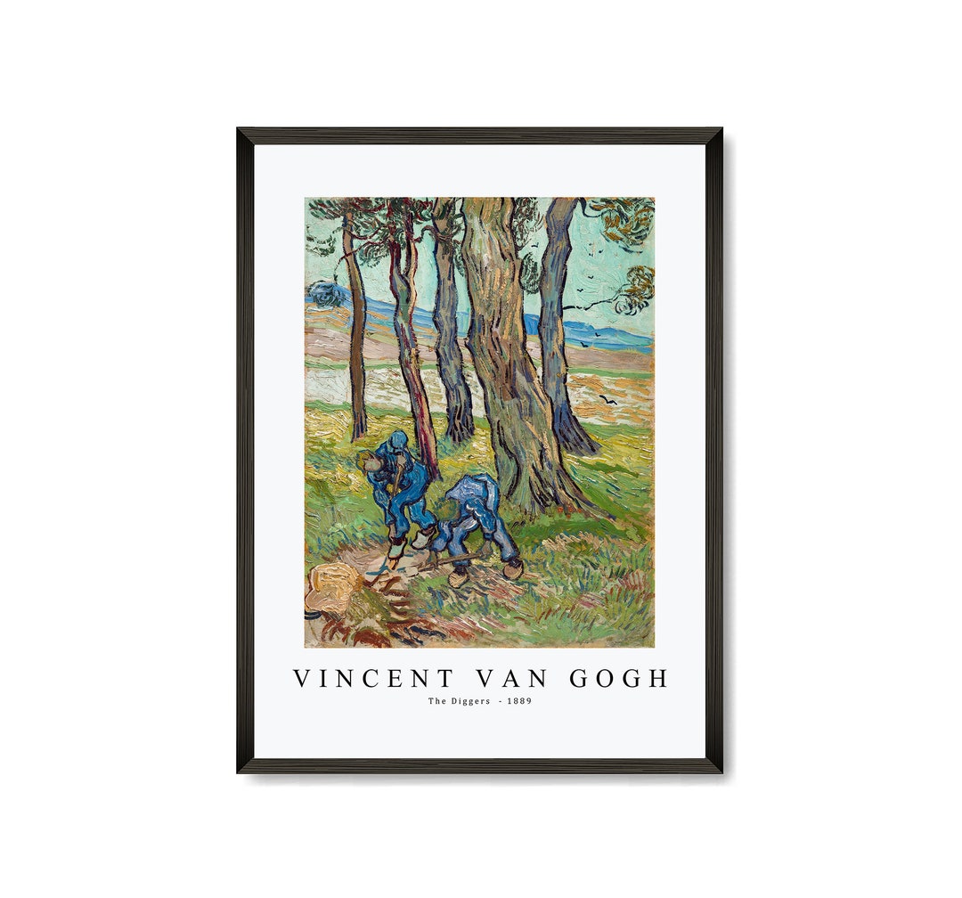 Van Gogh Art Print | Van Gogh Art Canvas | Vincent Van Gogh-the Diggers ...