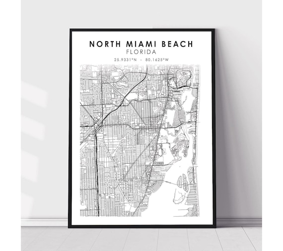 North Miami Beach Florida Map