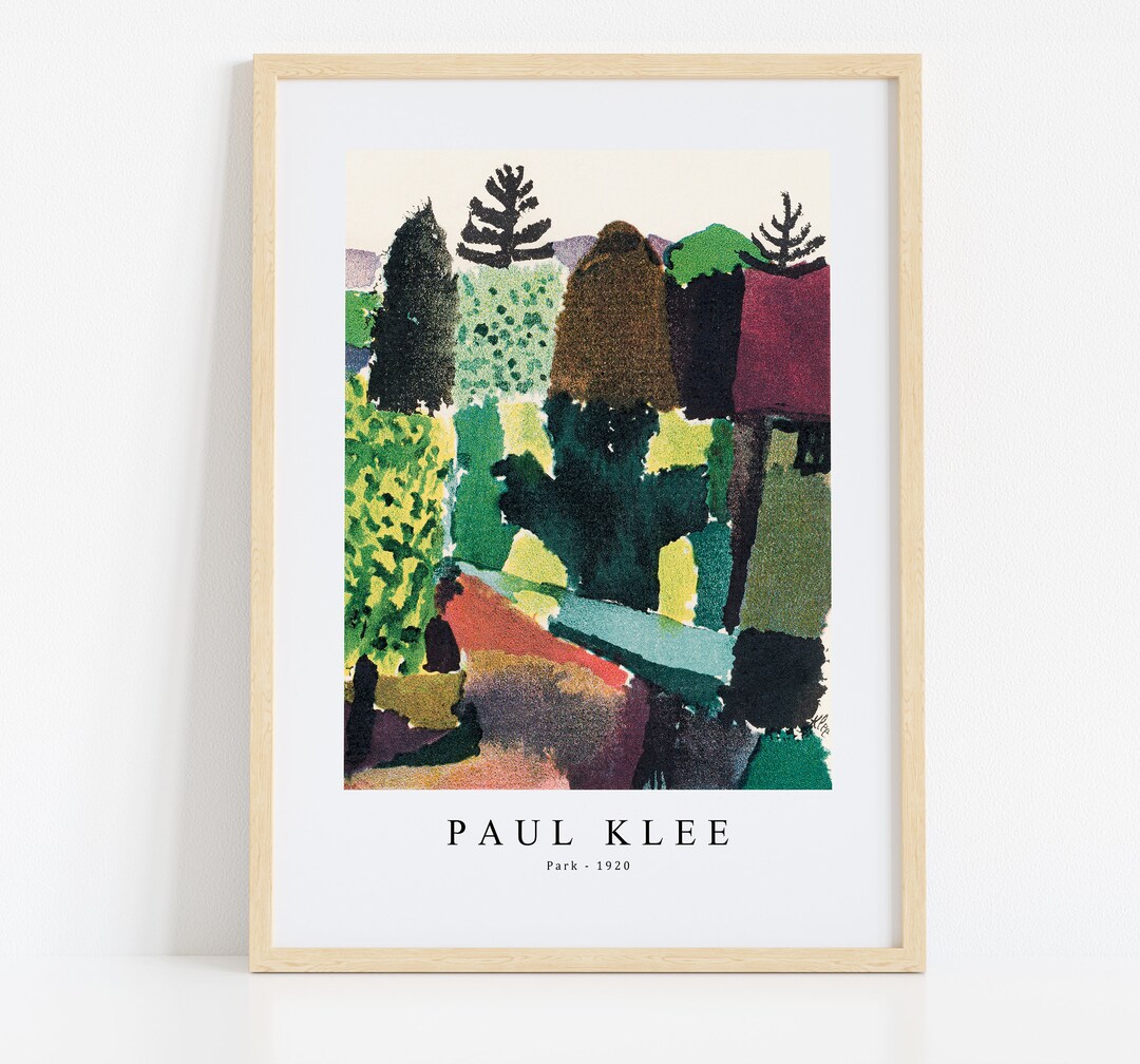 Paul Klee Print Download Digital File, Paul Klee - Park 1920 Wall Art ...