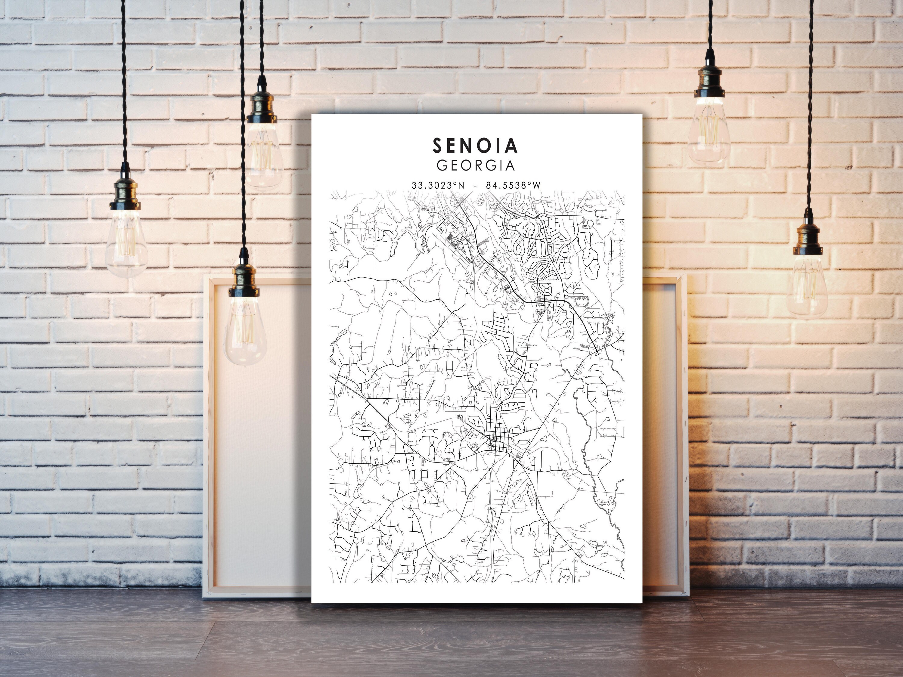 Senoia Map Print Senoia Georgia Map Print Senoia Georgia - Etsy