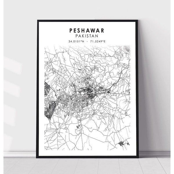 Canvas Map of Pakistan - Etsy