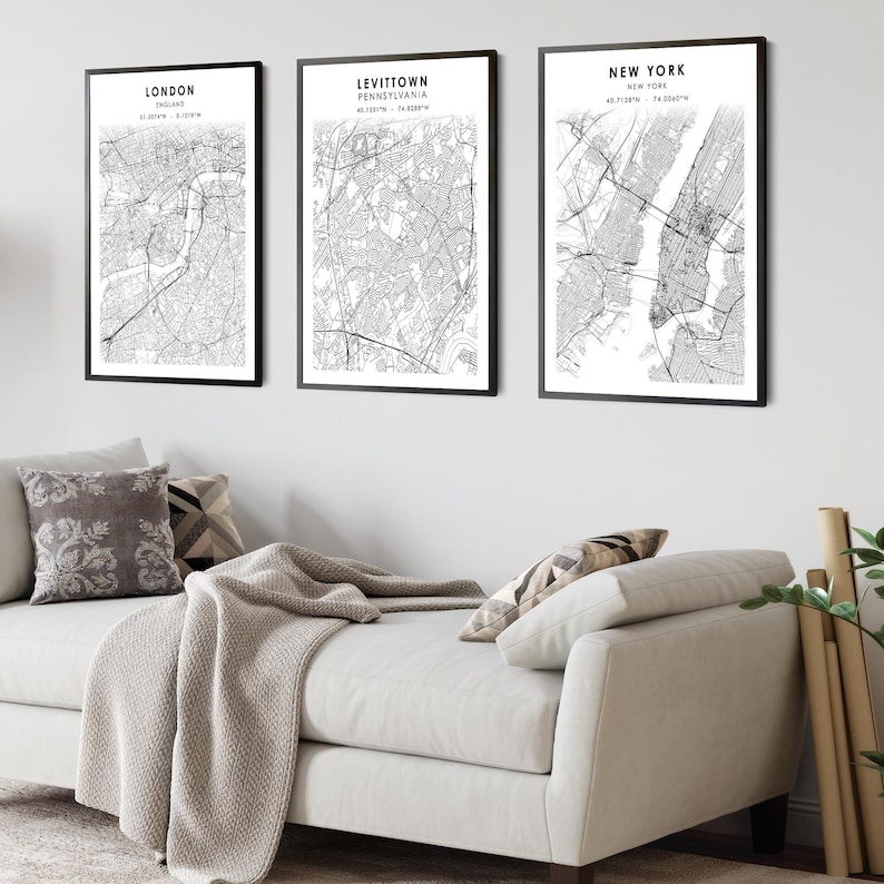 Levittown Map Print | Levittown Pennsylvania Map Print | Levittown ...