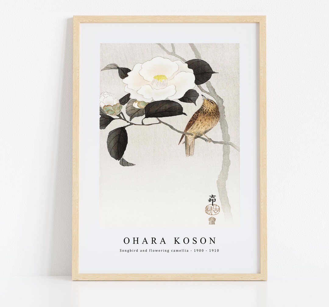 Ohara Koson Print Download Digital File - Songbird and Flowering ...