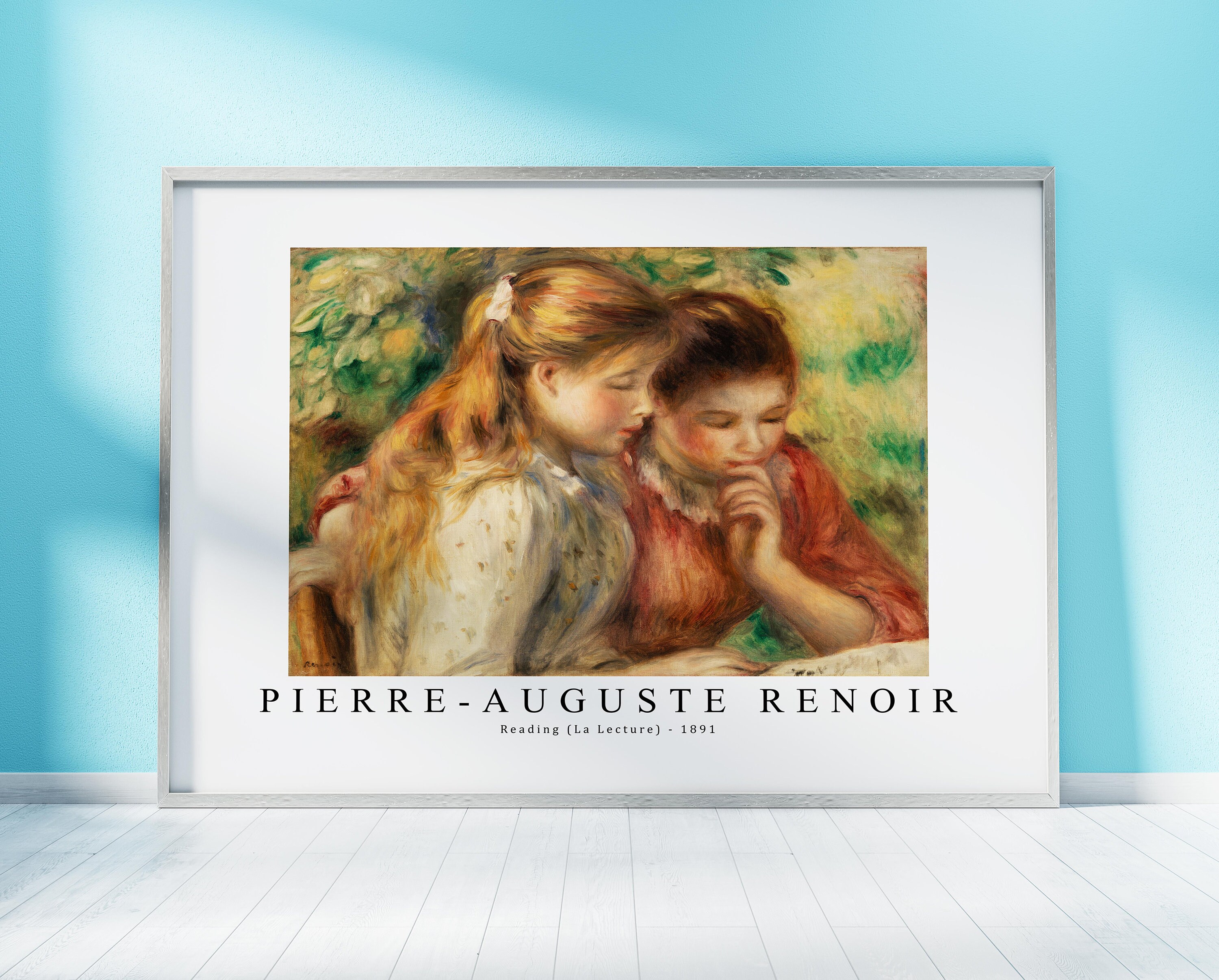 Pierre Auguste Renoir Art Print Reading la Lecture 1891 - Etsy