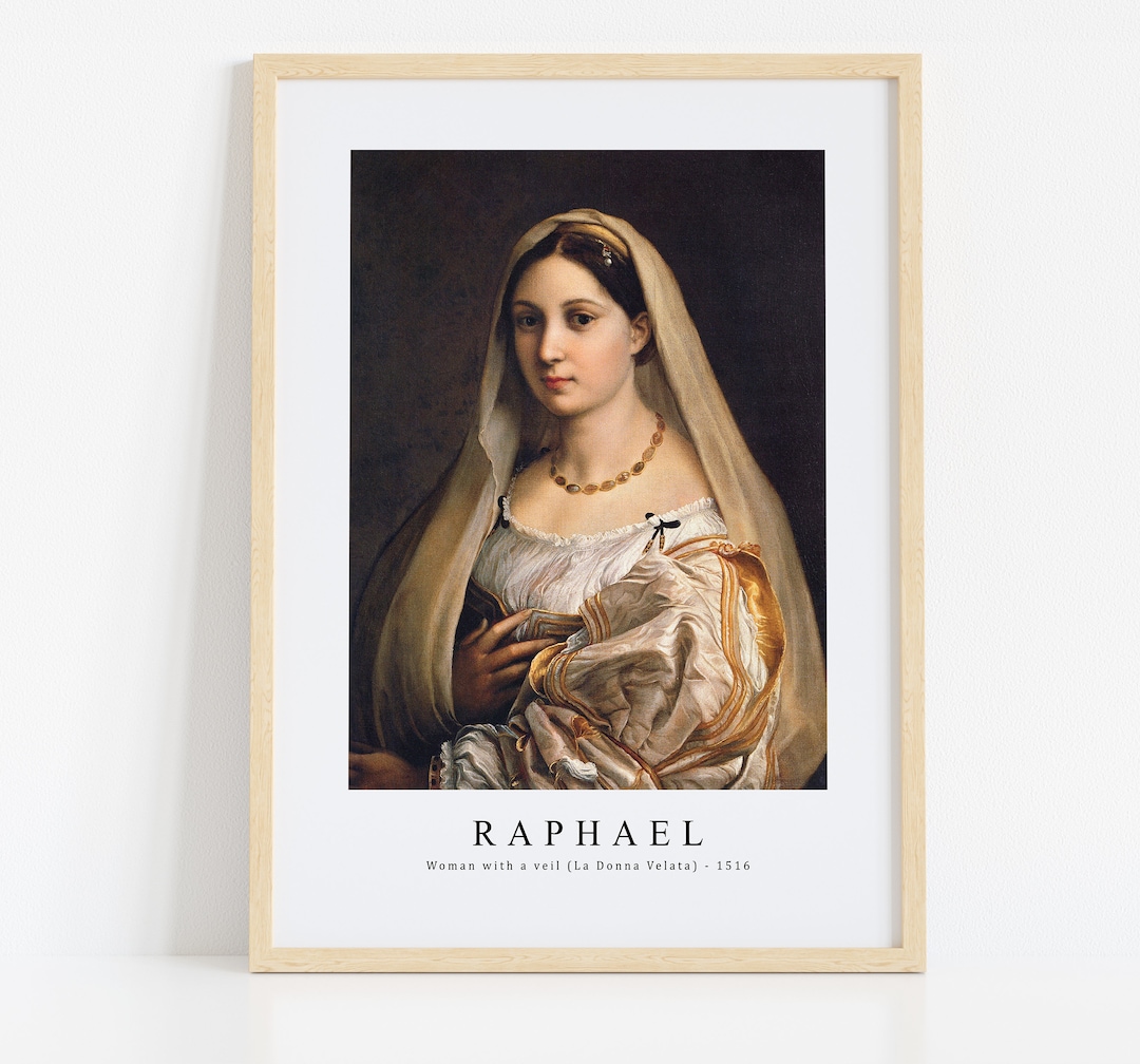 Raphael Print Download Digital File, Raphael - Woman With a Veil (la ...