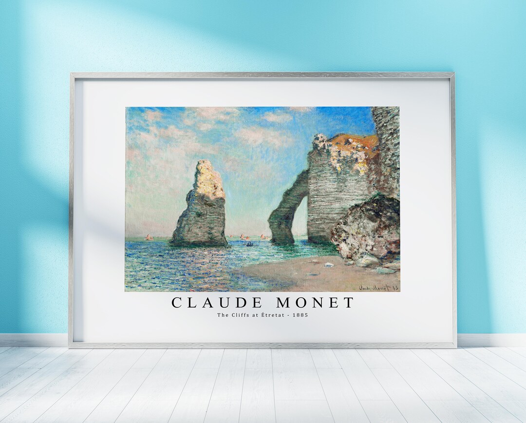 Claude Monet Print Download Digital File, Claude Monet the Cliffs at ...
