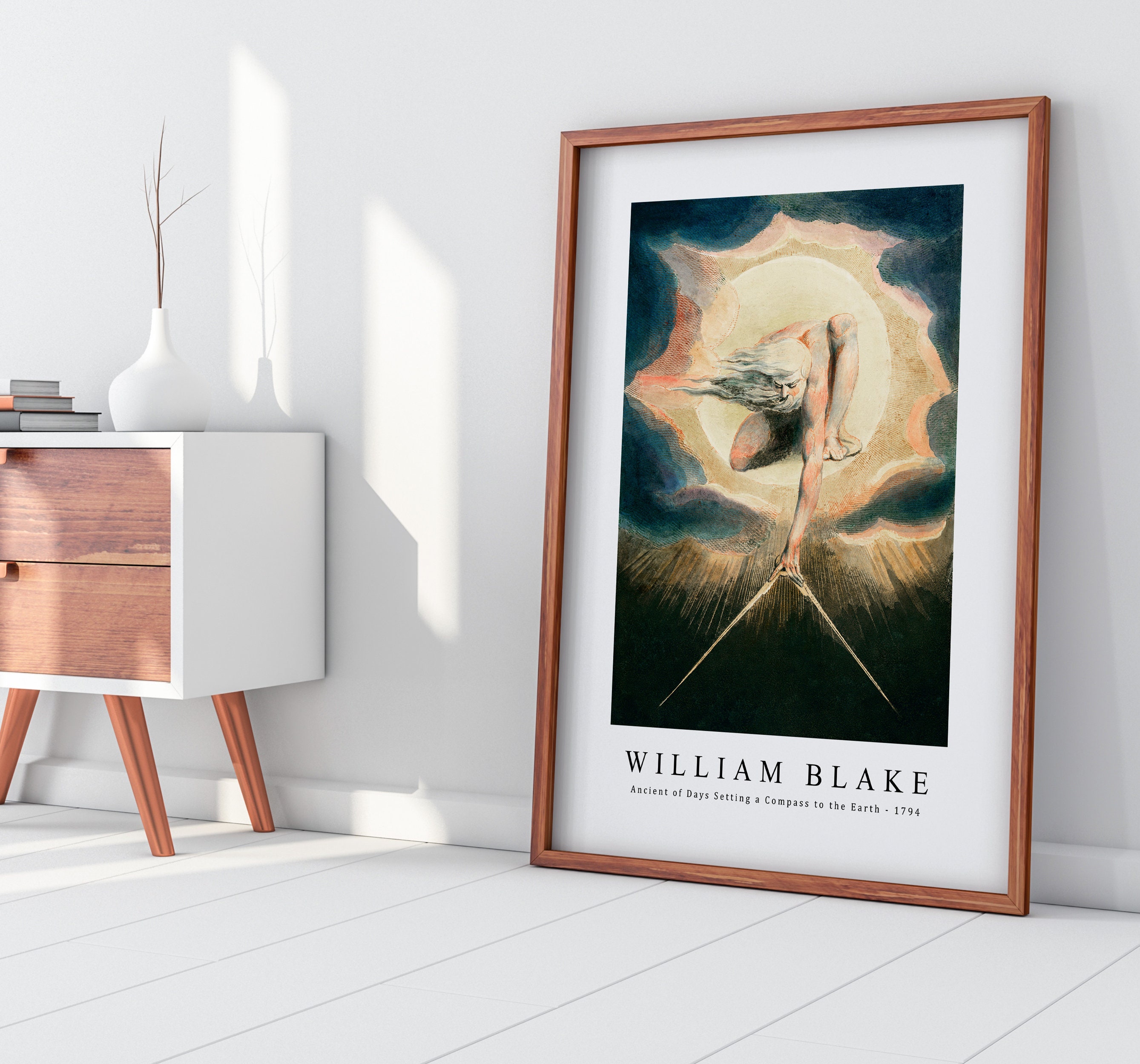 William Blake Art Print William Blake-ancient of Days | Etsy