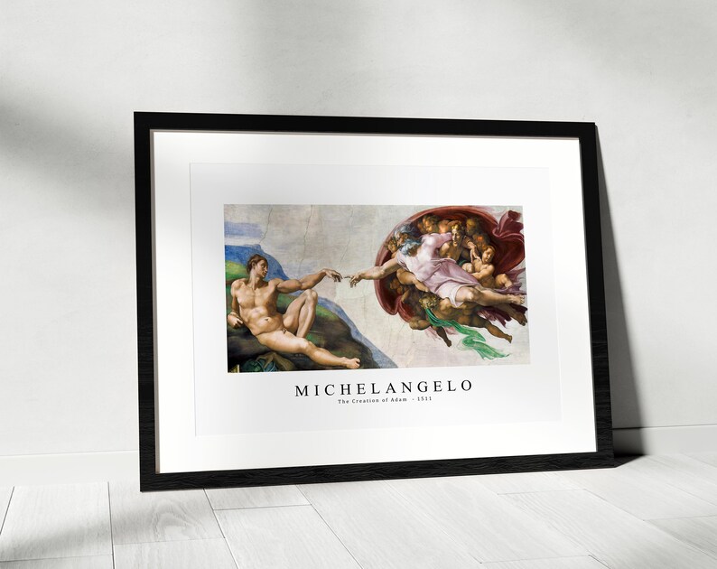 Michelangelo Print Download Digital File, Michelangelo - the Creation ...