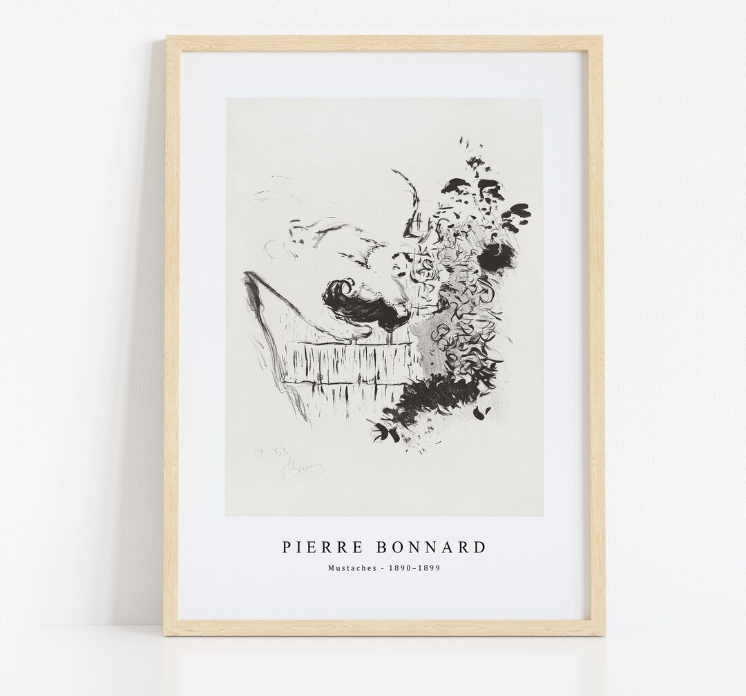 Pierre Bonnard Print Download Digital File Mustaches 18901899 Wall Art ...