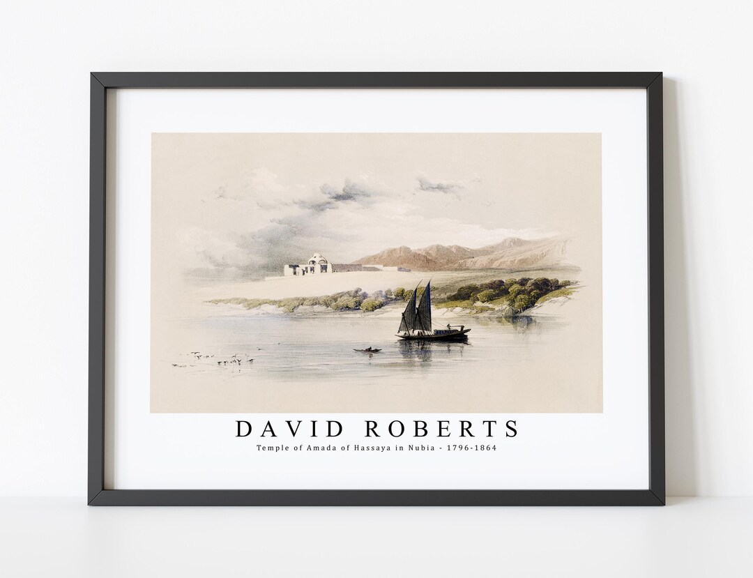 David Roberts Art Print | Temple of Amada of Hassaya in Nubia-1796-1864 ...