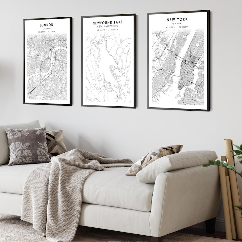 Newfound Lake Map Print | Newfound Lake New Hampshire Map Print ...