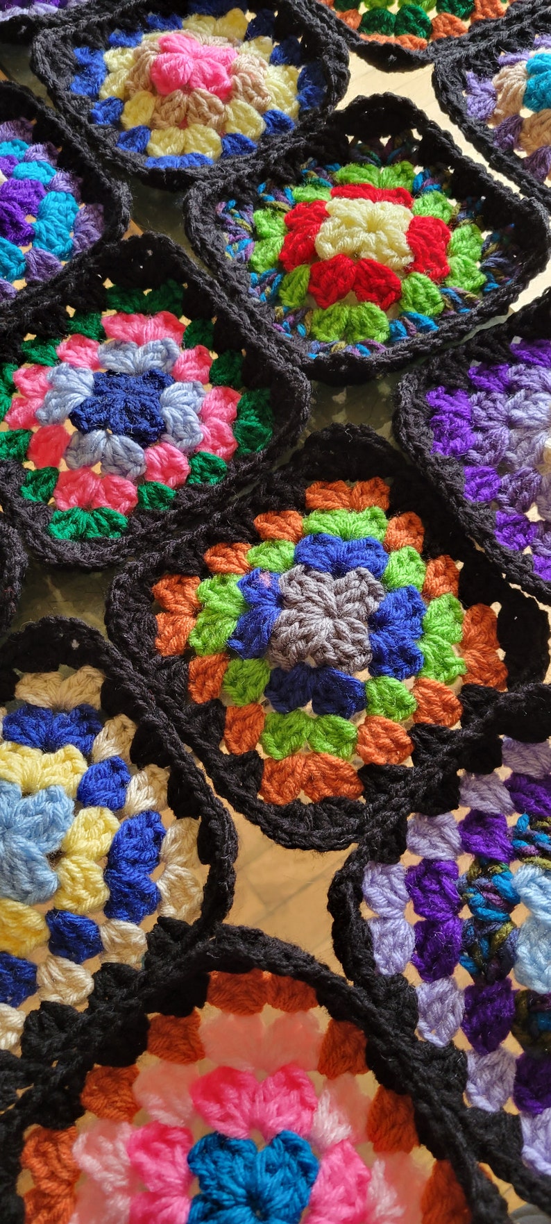 20 Traditional Granny Squares DIY Handmade Crocheted Patches - Etsy