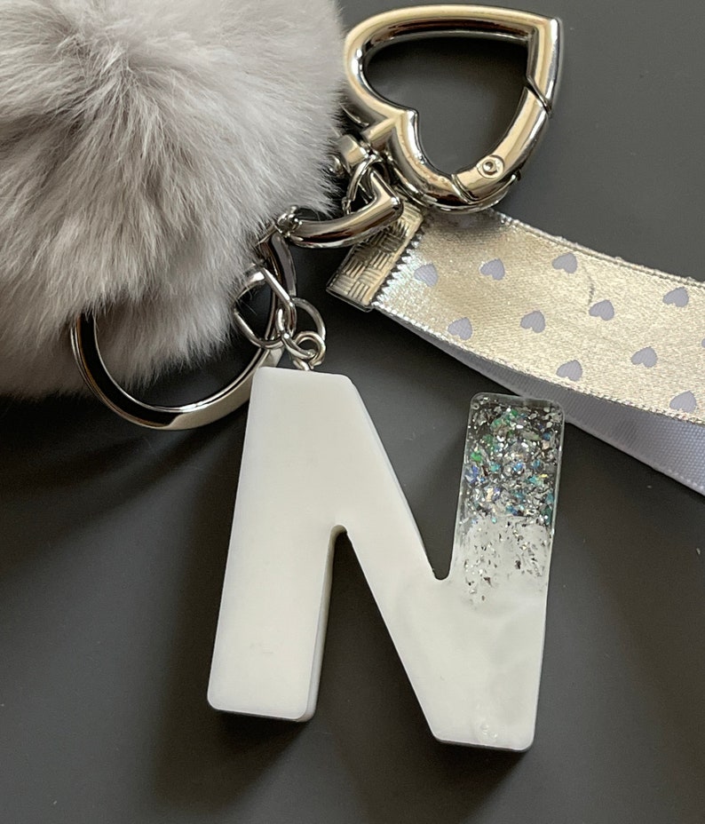 First resin keychain car letters personalized gifts birthday | Etsy