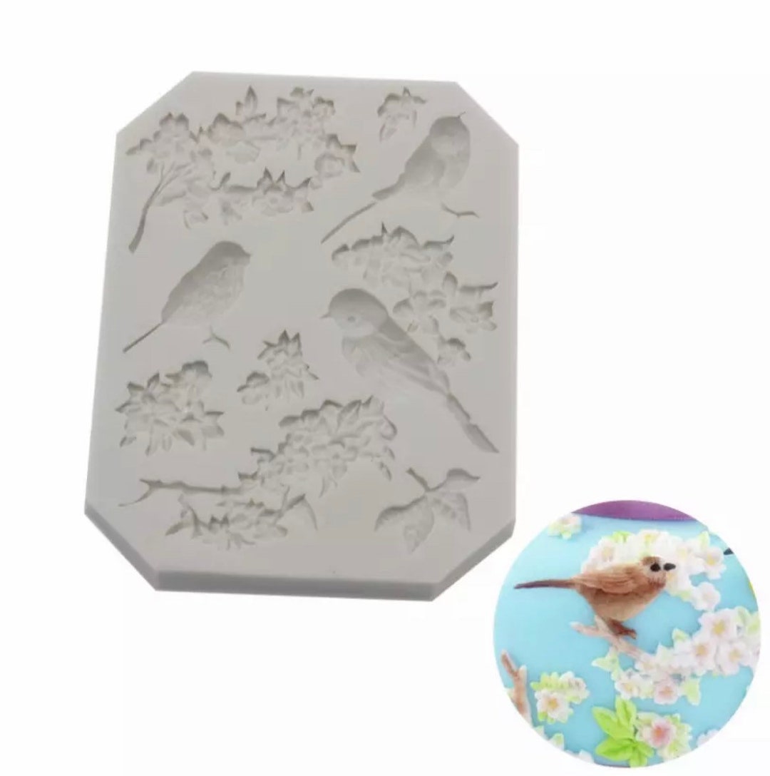 Bird Parrot Flowers Silicone Mold Resin Resin Molding ...