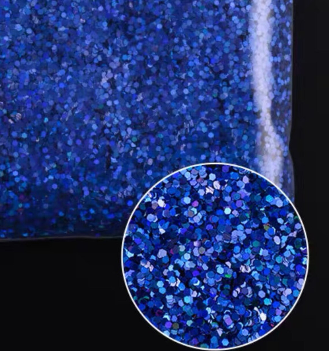 1 Mm 10g 100g Mixed Color Hologram Powder Glitter Powder Glitter Glossy ...