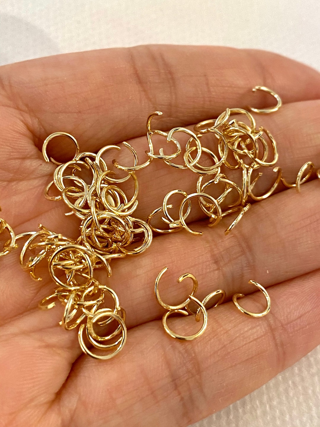 10g Open Eyelets Gold-colored Stable With Suspension - Etsy