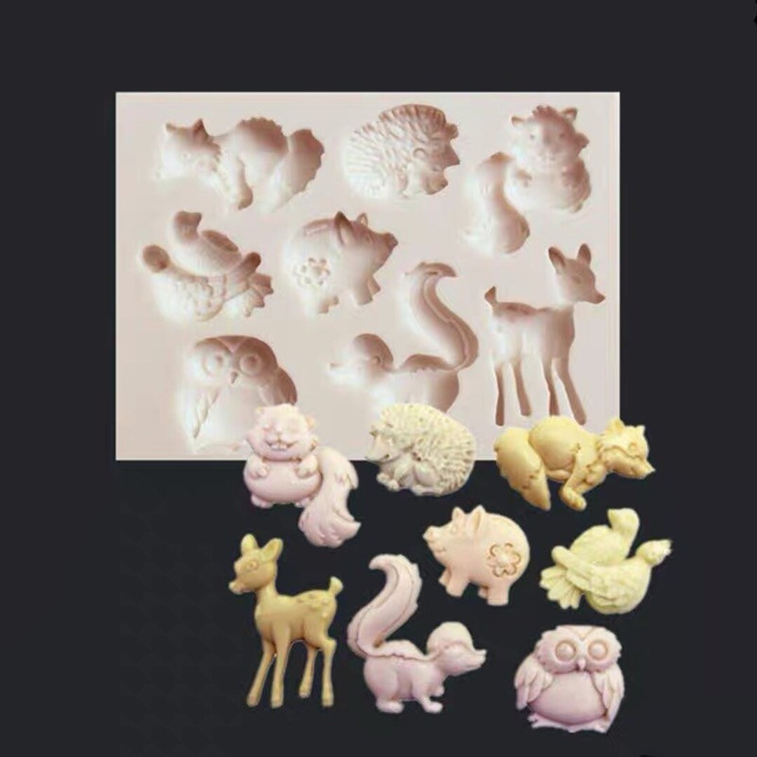 Animal Silicone Mold Epoxy Mold Epoxy Resin Soap Casting Mold Fondant ...