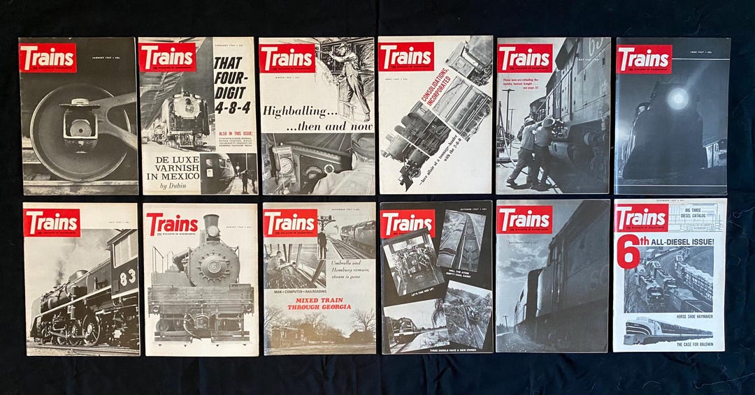 Full Year of Trains Magazine From 1967 - Etsy